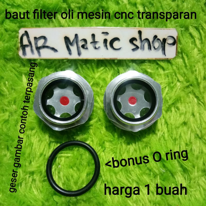 Jual tutup filter oli CNC Transparan beat vario scoopy PCX ADV spacy ...