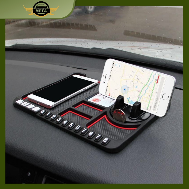 Jual Holder Hp Mobil Phone Holder Mat Alas Mobil Dashboard 3 in 1 Anti ...