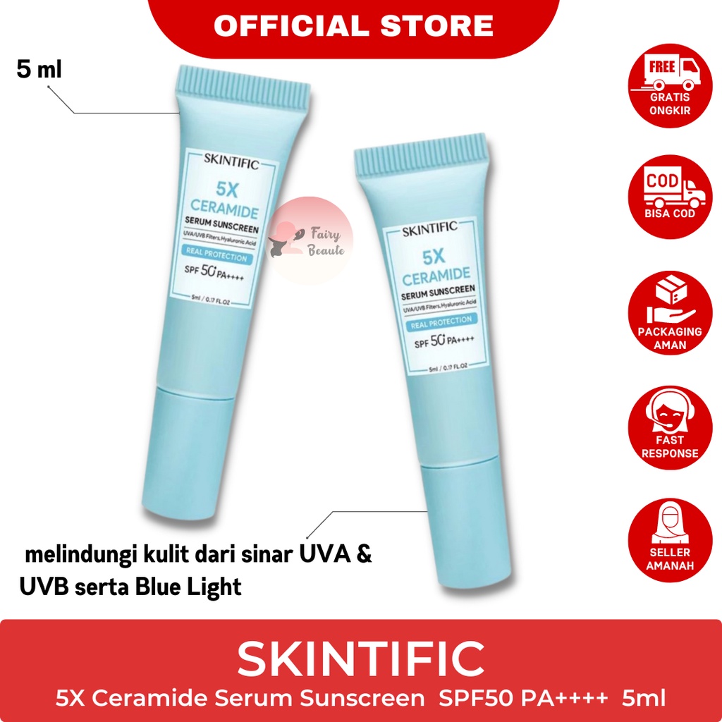 Jual Skintific Scintific 5X Ceramide Serum Sunscreen Suncreen Spf50 Pa ...
