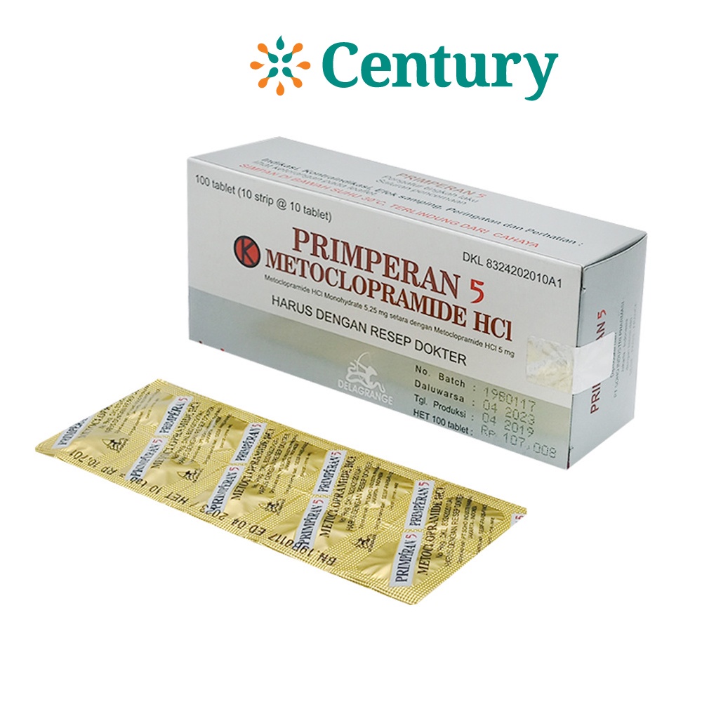 Jual PRIMPERAN 5 MG 10 TABLET / MUAL / MUNTAH | Shopee Indonesia