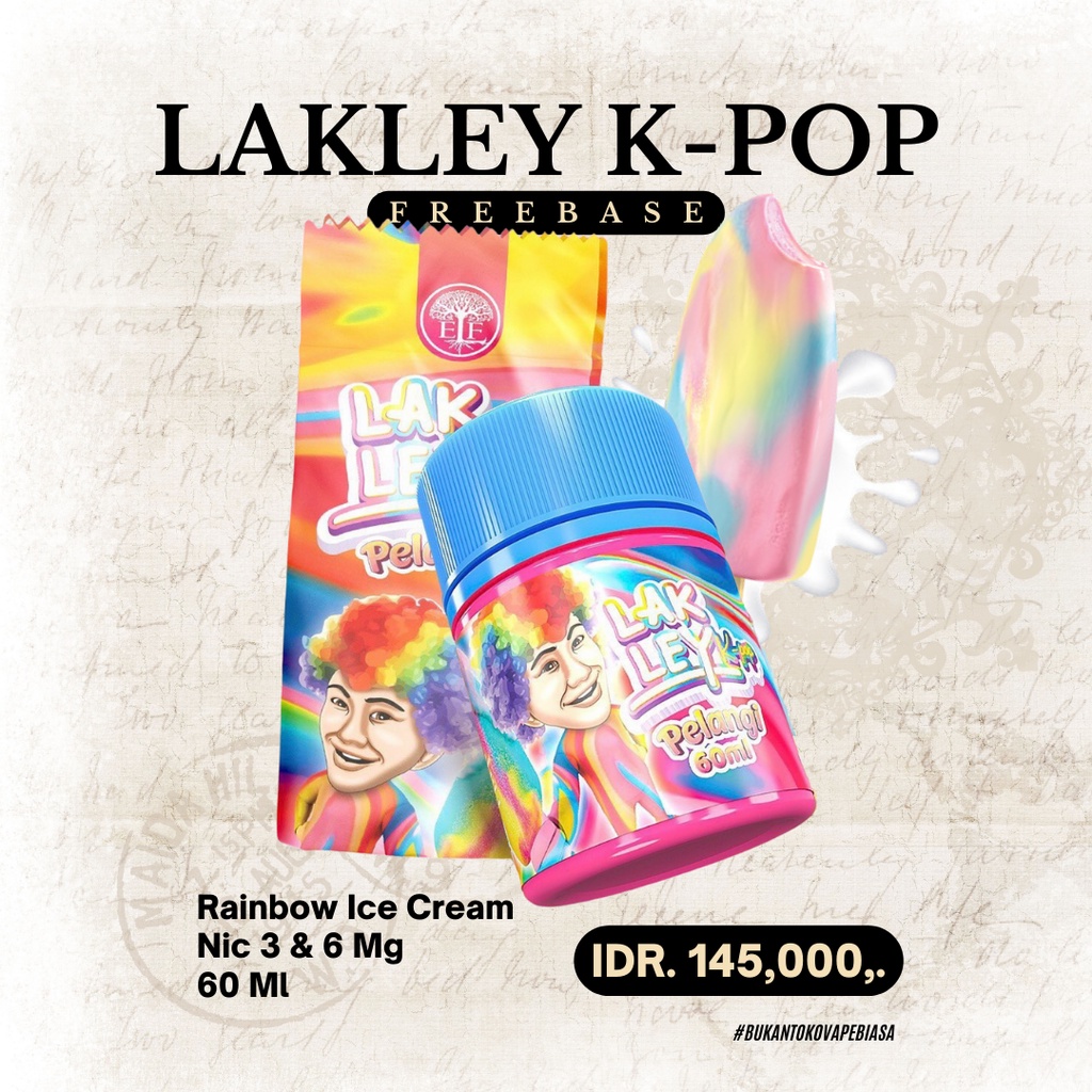 Jual LAKLEY K-POP RAINBOW ICE CREAM 60Ml | Shopee Indonesia