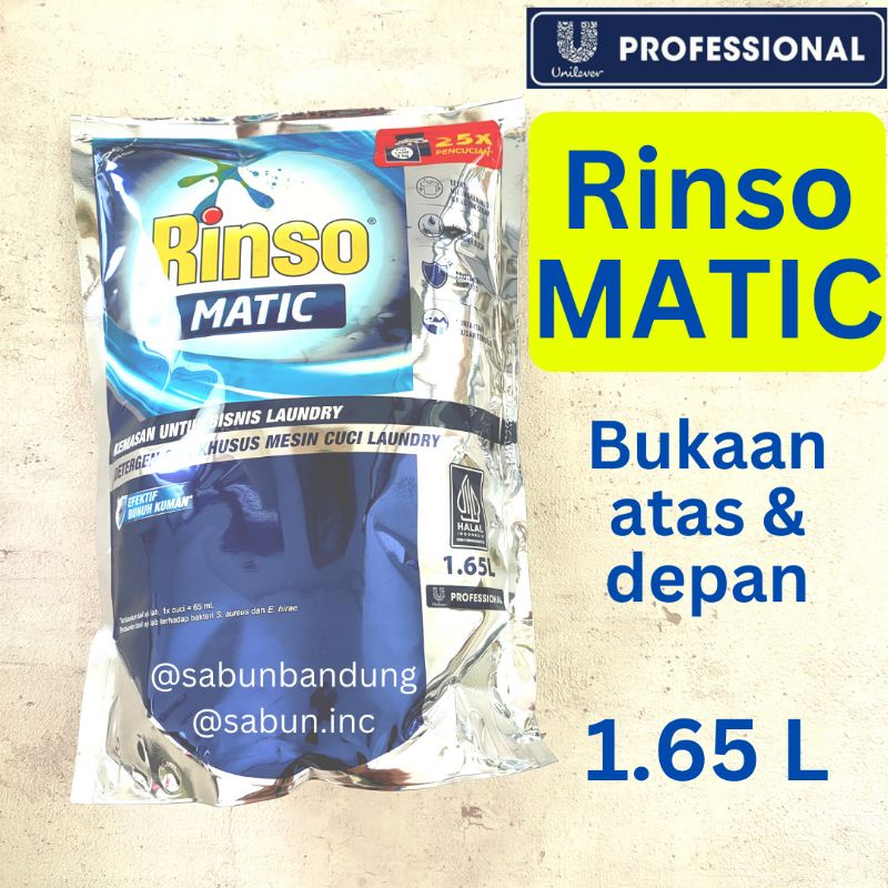 Jual Rinso Matic Detergent Detergen Cair Matic Deterjen Laundry ...