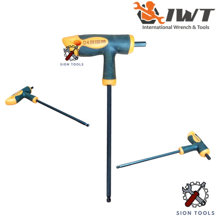 Jual IWT KUNCI L BALLPOINT T-HANDLE 2 - 10 MM / ALLEN HEAD WRENCH MODEL ...