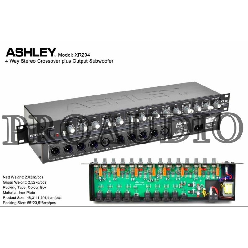Jual Crossover Ashley XR204 XR204 XR 204 4 Way Plus Subwoofer High ...