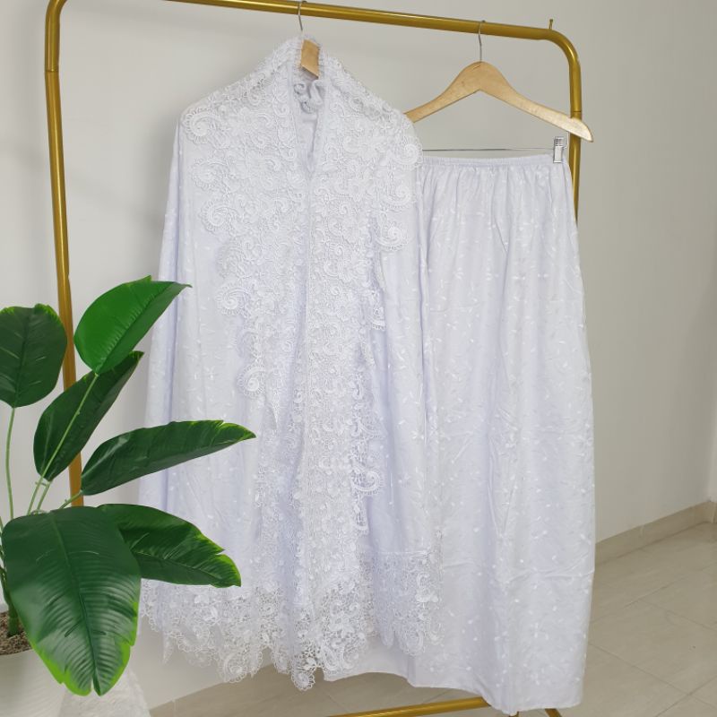 Jual Mukenah Rubiah KD Putih | Mukenah Putih Ihrom | Mukena Lebaran ...