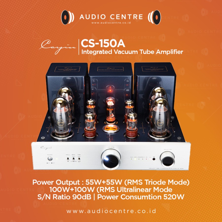 Jual Cayin CS150A Vacuum Tube Integrated Amplifier TUNG-SOL KT150 ...
