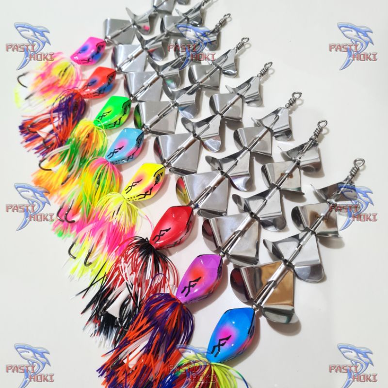 Jual umpan toman sleter 4 propeller / slaish bait 4 kipas | Shopee ...
