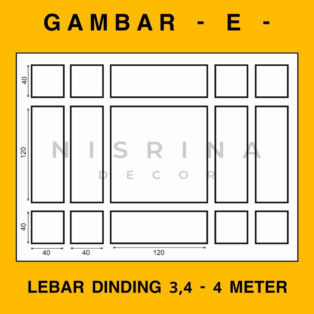 Jual Wall Moulding Premium / Lebar Dinding 3,4 - 4 Meter | Shopee Indonesia