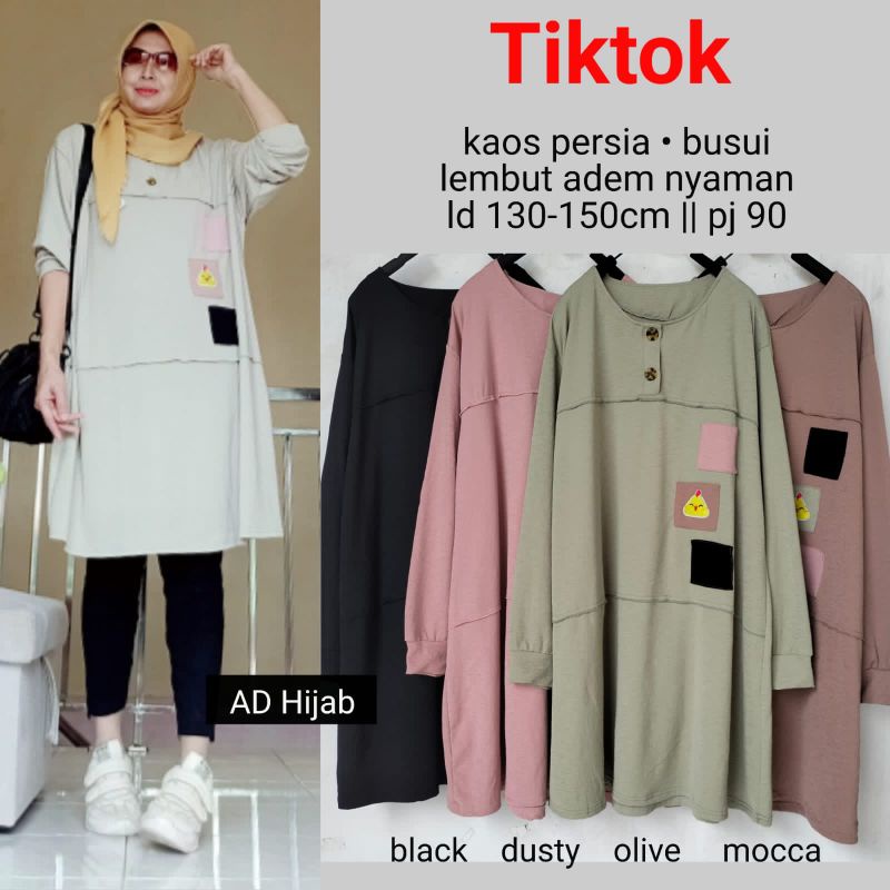 Jual TOKTAK SUPER JUMBO TUNIK BY ADHIJAB (LD150) | Shopee Indonesia