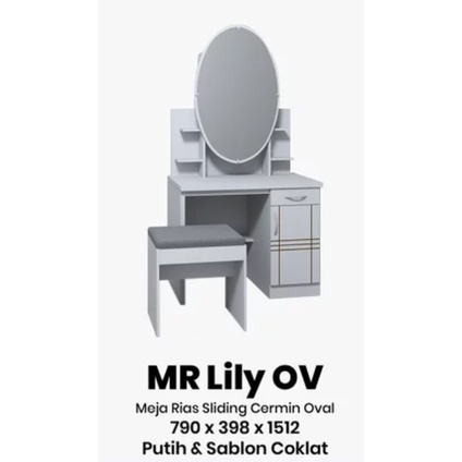 Jual Meja Rias Olimpic Type MR LILY OV/MR LILY KT | Shopee Indonesia