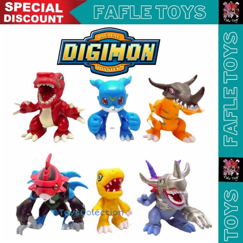 Jual Mainan Toppers Topper Digimon Adventure Action Figure Set 6 Pcs ...