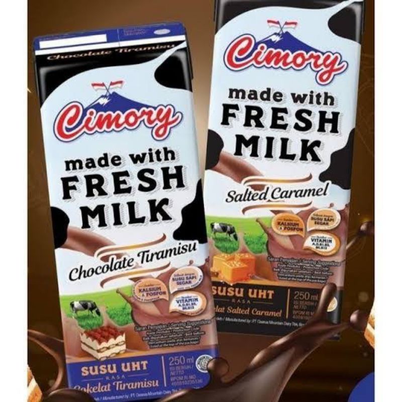 Jual susu uht salted caramel dan tiramisu (FREE BUBLE WRAP) | Shopee ...