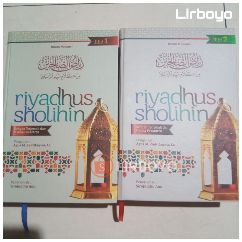 Jual ASLI paket lengkap terjemah Riyadhus Sholihin lirboyo 3 bahasa ...