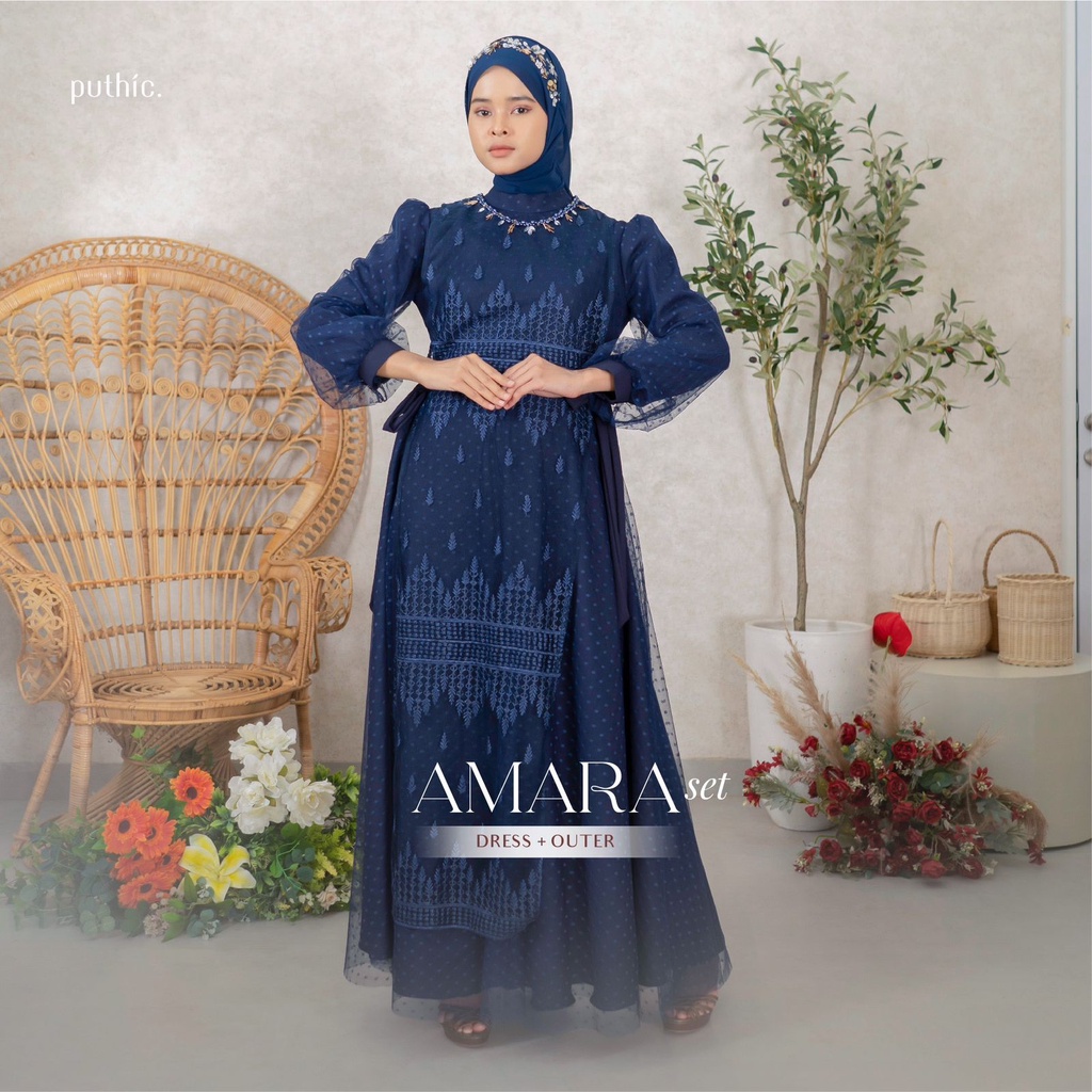 Jual PUTHIC - AMARA ONE SET DRESS- READY STOCK - GAUN PESTA - GAUN WISUDA GAUN LAMARAN GAUN ...