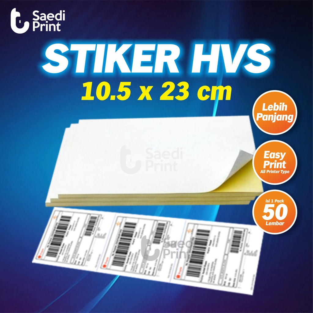 Jual Stiker HVS 10x25 cm Untuk Label, Resi, Multi Purpose | Shopee ...