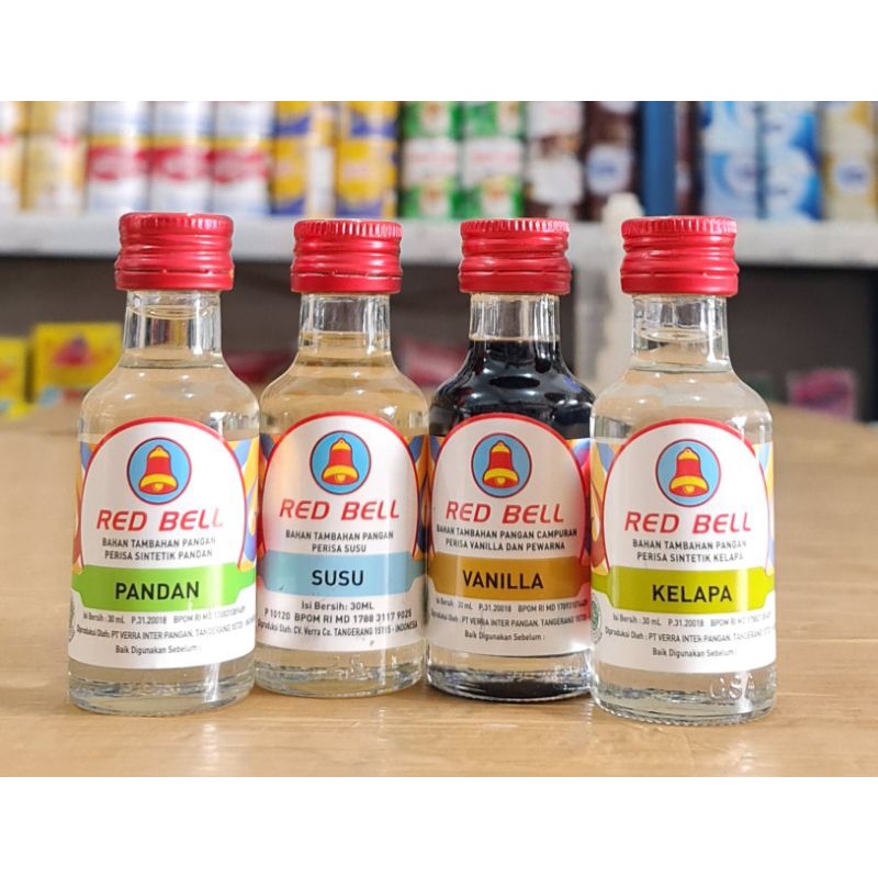 Jual 30ml Red Bell Essense Kelapa/Essense Pandan/Essence Susu/Perasa ...