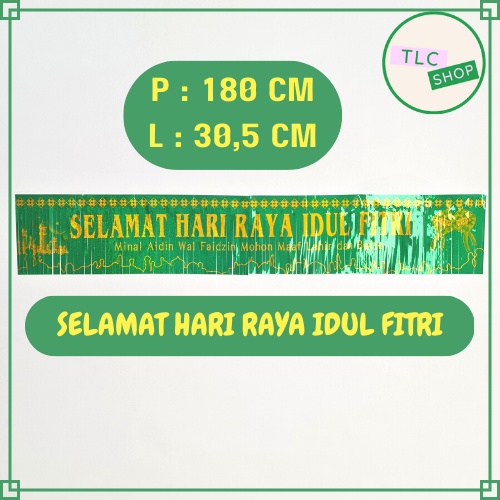 Jual Banner Rumbai Foil Hologram Selamat Menunaikan Ibadah Puasa ...