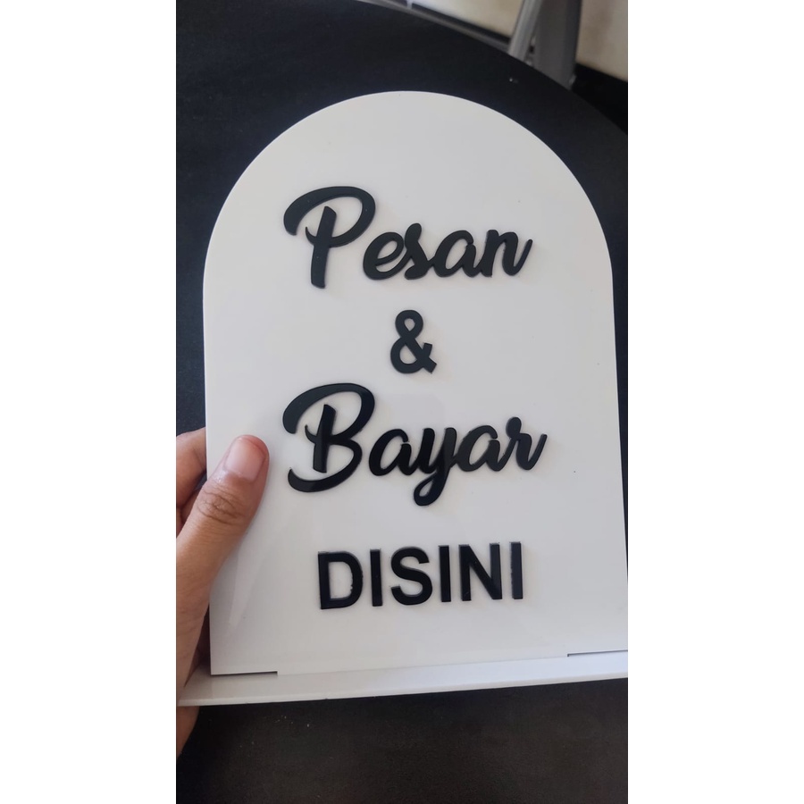 Jual Sign Cafe Akrilik Timbul - Pesan dan Bayar Disini - Sign Meja ...