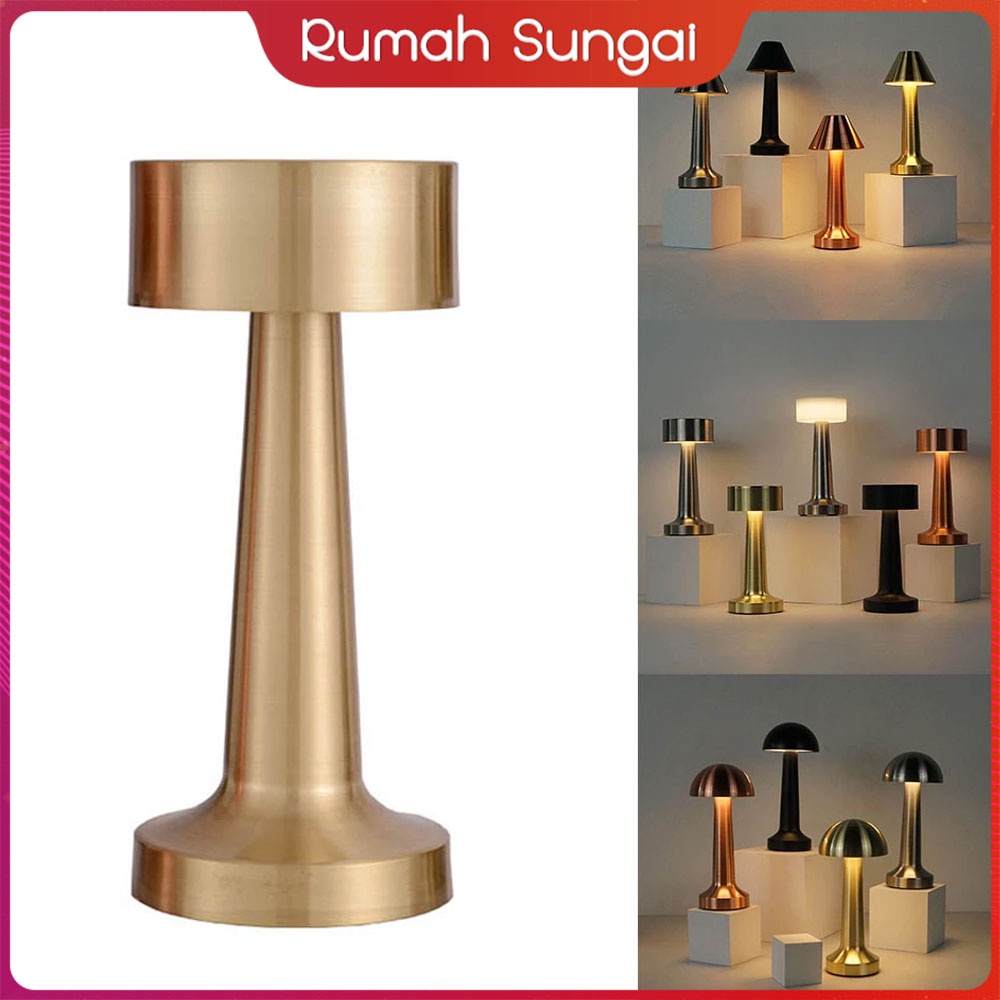 Jual Lampu Estetik,Lampu Meja Portable LED,Lampu Sensor Sentuh,Lampu ...