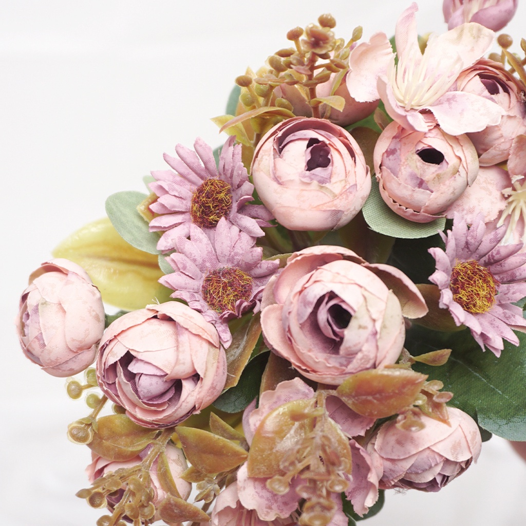 Jual Bunga Artificial Mawar Daisy Tea Rose Fwr Dekorasi Hias Bunga ...