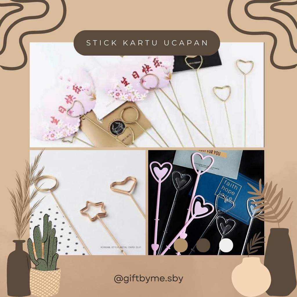 Jual STICK CARD / STIK KARTU UCAPAN | Shopee Indonesia