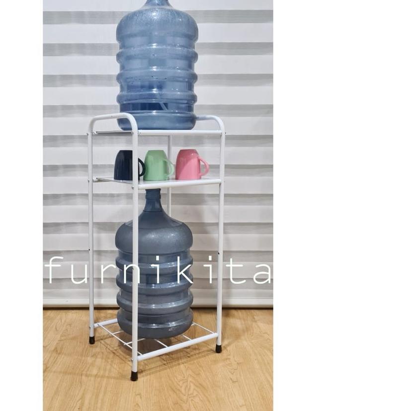 Jual RAK GALON DISPENSER SUSUN 3 PLAT PIPA STEEL | Shopee Indonesia