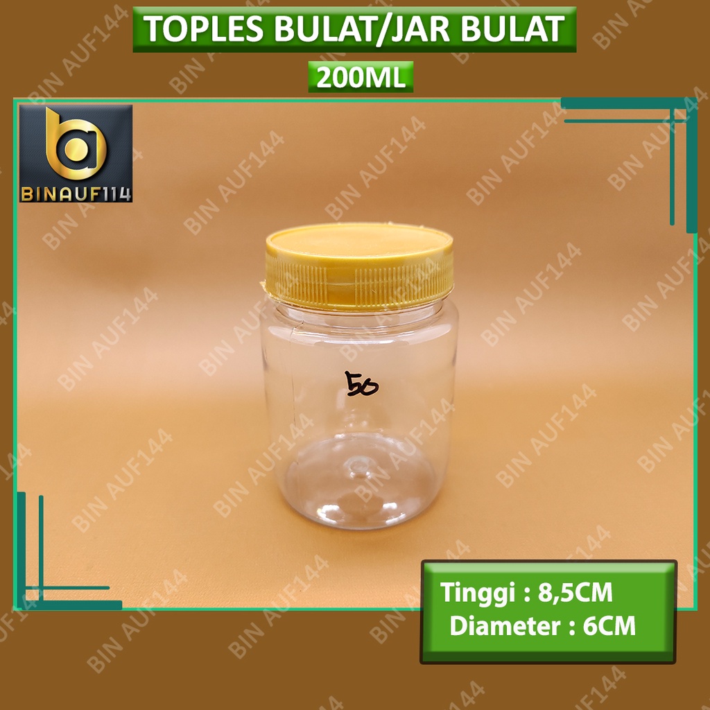 Jual Toples Bulat,JAR bulat 200ML/Binauf114 (Grosir) | Shopee Indonesia