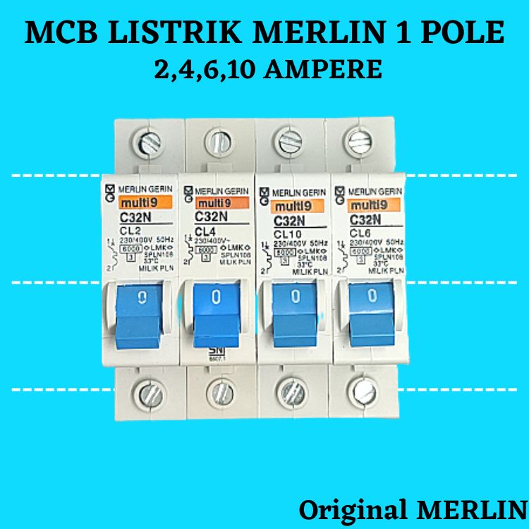Jual MCB listrik Merlin Gerin biru pln 2,4,6,10,20,40 amper cl 2 sampai cl40 amper | Shopee ...