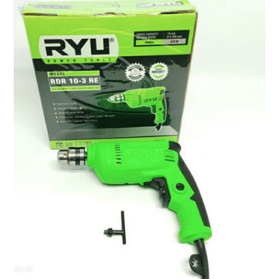 Jual MESIN BOR TANGAN RYU RDR 10-3 RE/ HAND DRILL RYU 10 MM | Shopee ...