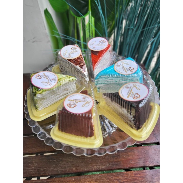 Jual Mille Crepe Slice crepe krepess Mille crepe cake slice cake viral ...