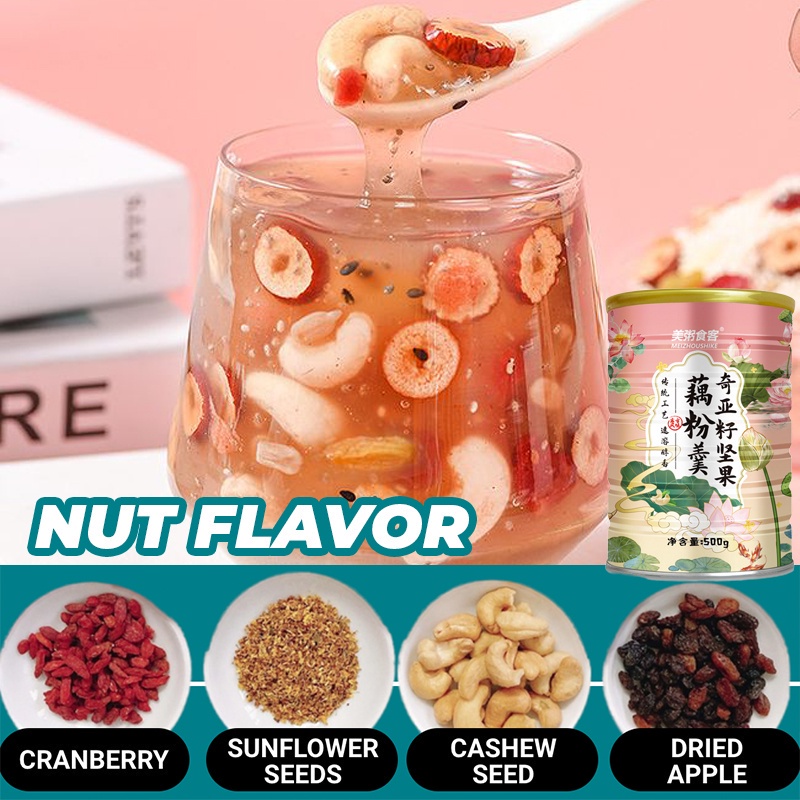 Jual NEW -MEIZOU Japanese Chia Seeds Cereal Mix Diet Cereal Instant ...