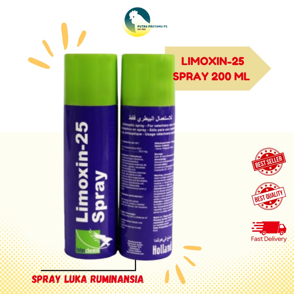 Jual LIMOXIN-25 SPRAY Untuk Luka dan Mencegah Infeksi Kulit | Shopee ...