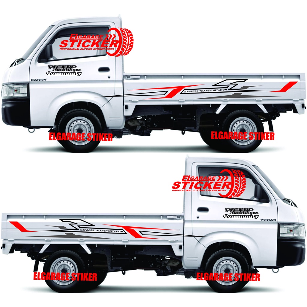 Jual Stiker mobil carry new cutting stiker striping body samping pick ...