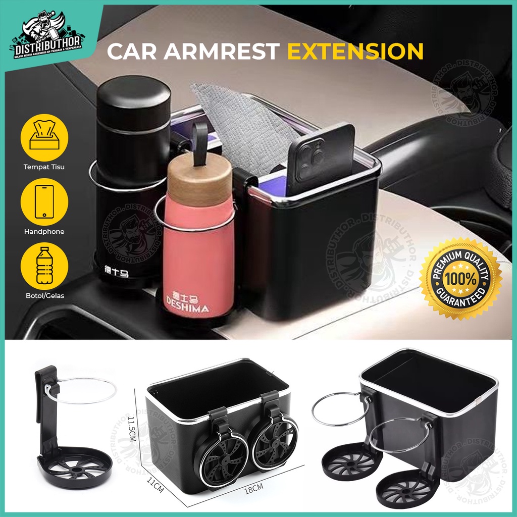 Jual Tempat Tisu Mobil Car Cup Holder Multifungsi Storage Box Serbaguna ...