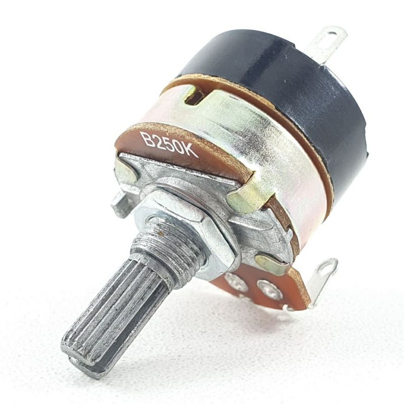 Jual Potensio Dimer Besar 3 pin 250k Drat On Off | Shopee Indonesia