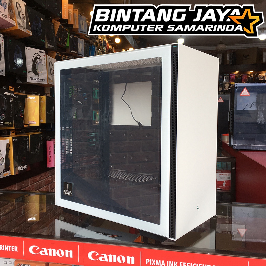 Jual Casing PC DeepCool CH510 ATX Tempered Glass + 1 Rear Fan - PUTIH ...