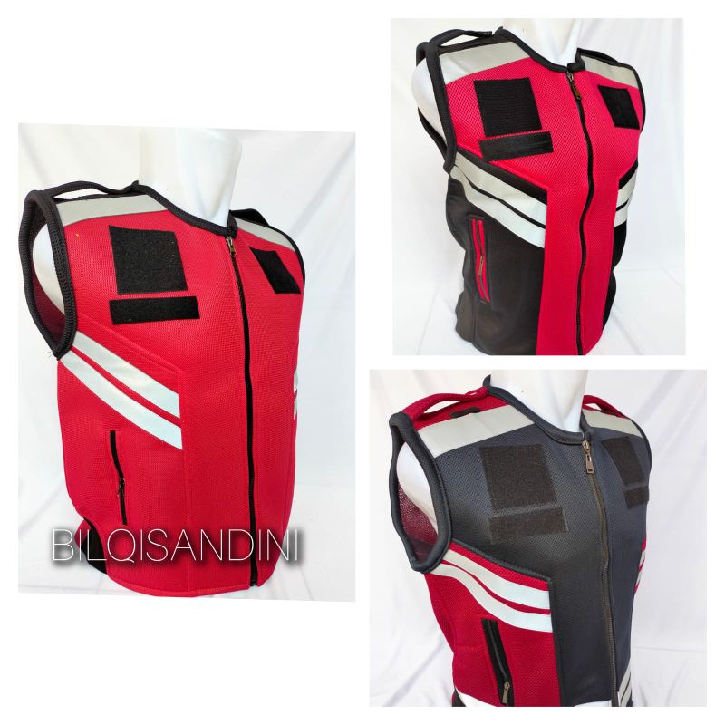 Jual rompi polosan jala tebal/safety/proyek/lapangan | Shopee Indonesia