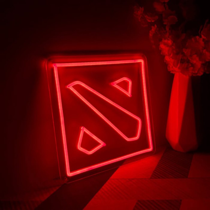 Jual LED Neon Flex Dota 2 Custom Nama Neon Box Huruf Timbul - Choice ...