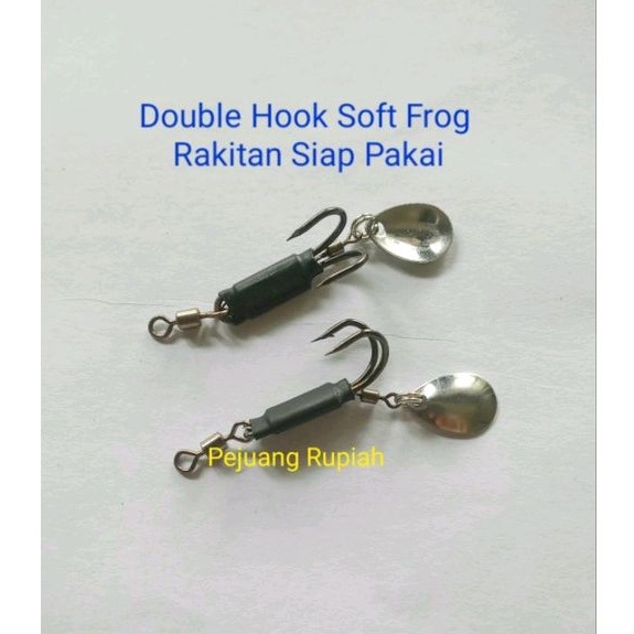 Jual Double Hook Soft Frog Rakitan Siap Pakai - Kail Kodok Umpan Casting Gabus | Shopee Indonesia