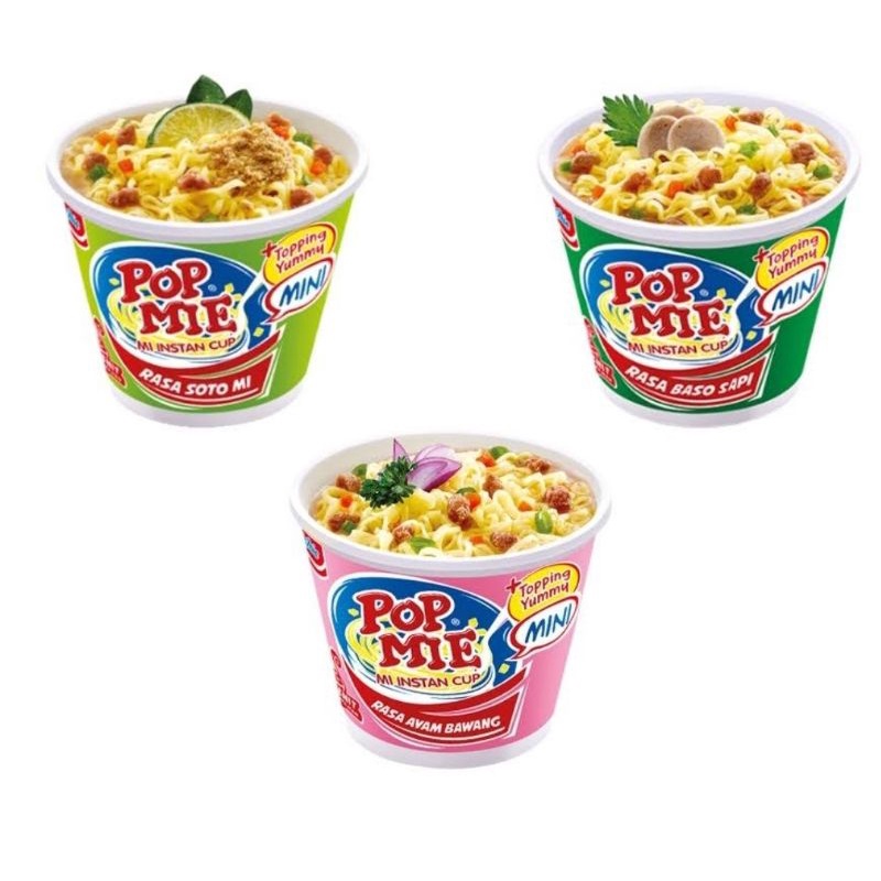 Jual Indomie POP MIE MINI (3 varian) | Shopee Indonesia
