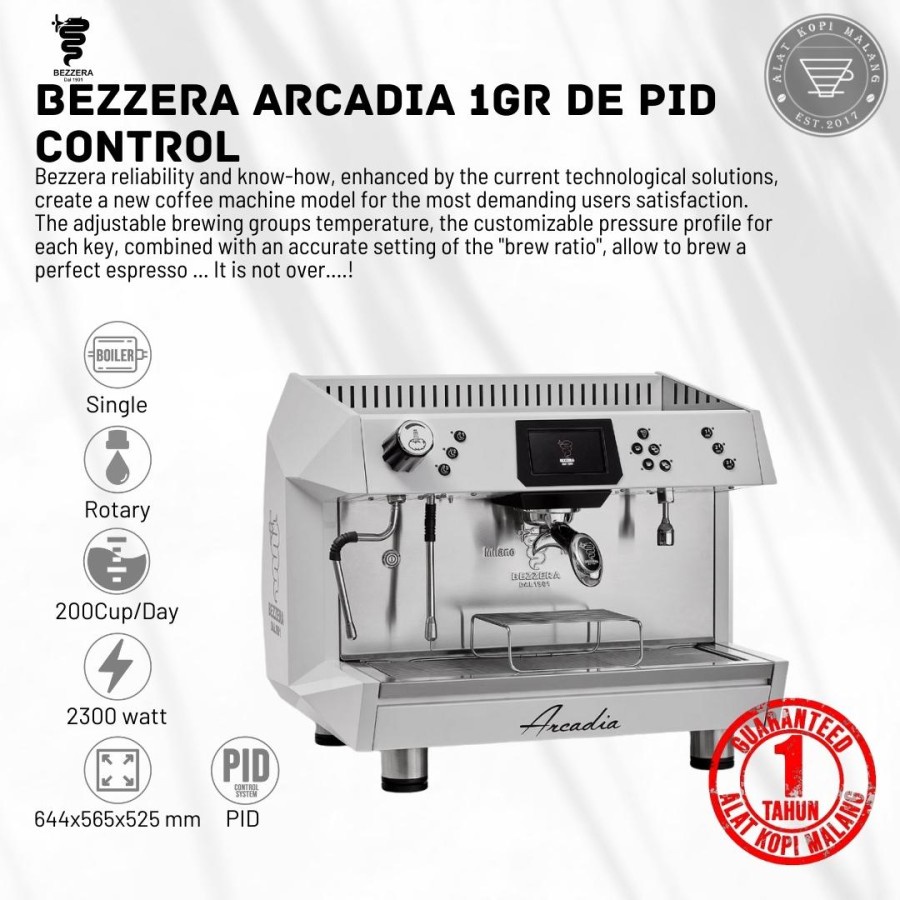 Jual Mesin Espresso Bezzera Arcadia 1gr DE PID Control Coffee | Shopee Indonesia