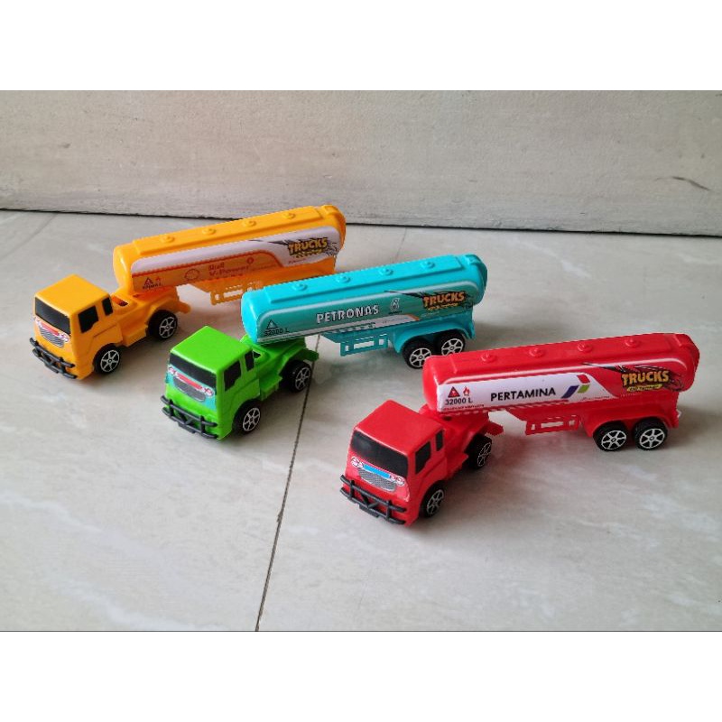 Jual mainan anak tank tanki truck trailer pertamina mobil truck tangki ...