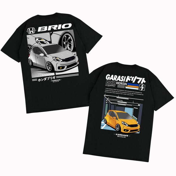 Jual TRIANGLE Kaos HONDA BRIO STREET WEAR V2 Kaos Otomotif | Shopee Indonesia
