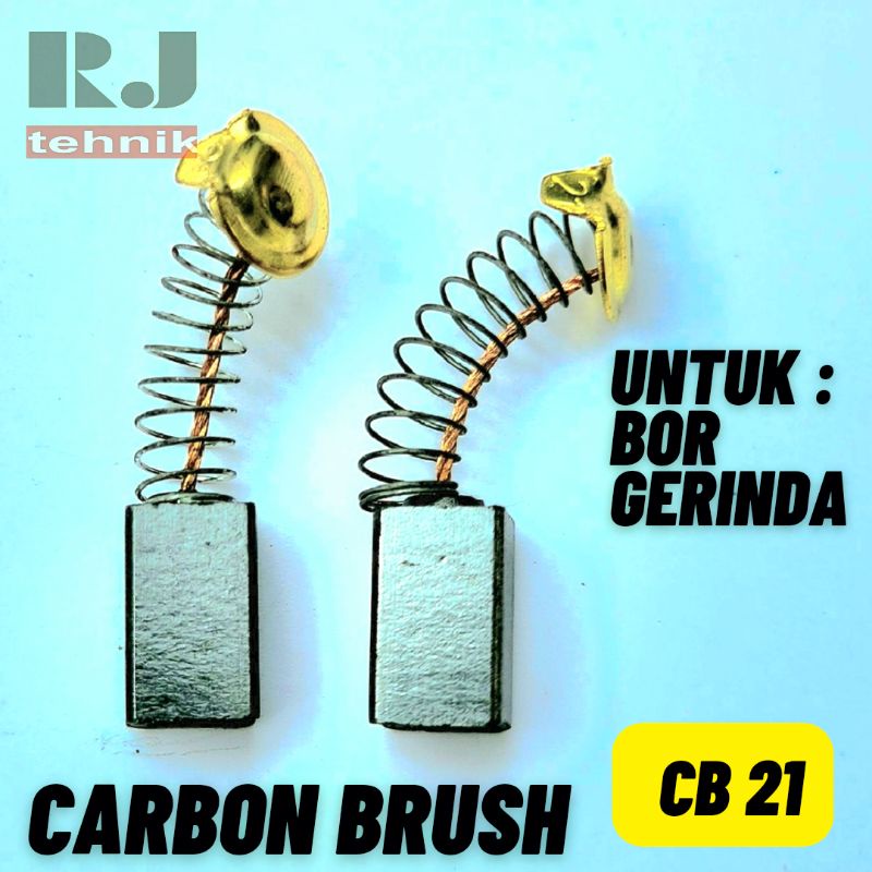 Jual Carbon Brush CB21 Kul Spul Arang Mesin Bor JIZ13 M2360 M2100 CB 21 ...