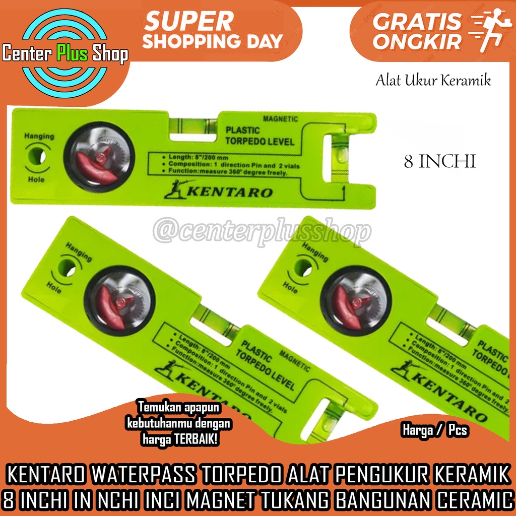 Jual WATERPASS 8 INCH MAGNET BUSUR DERAJAT KEMIRINGAN ALAT UKUR PRESISI ...