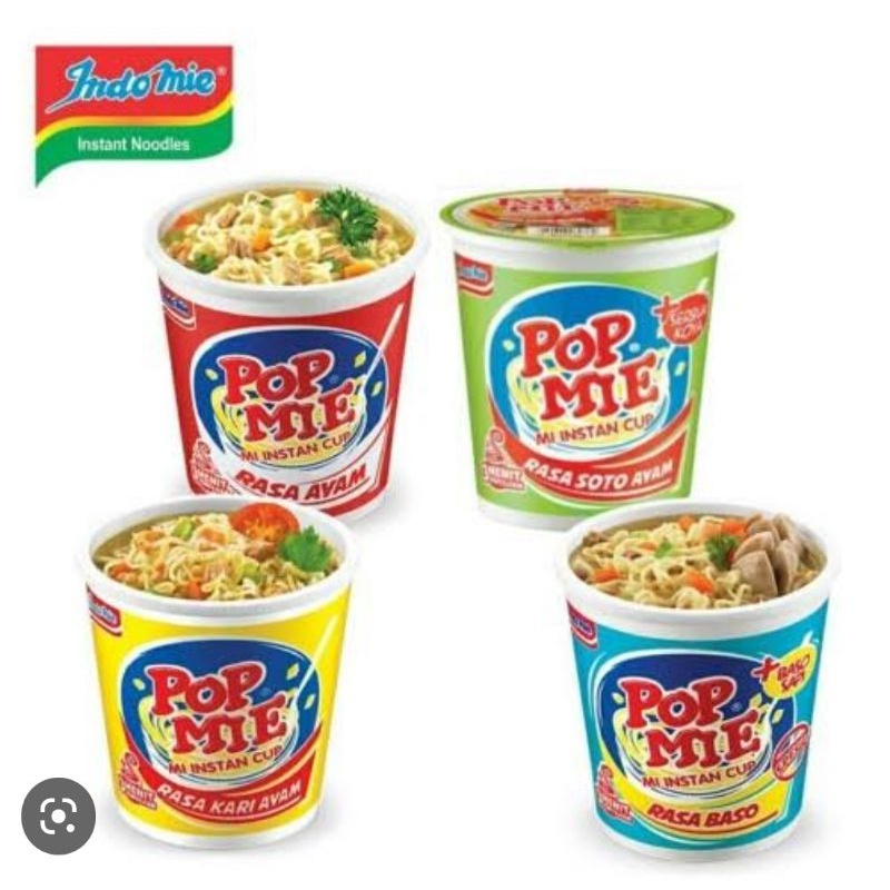 Jual Indomie POP MIE (5 varian) | Shopee Indonesia