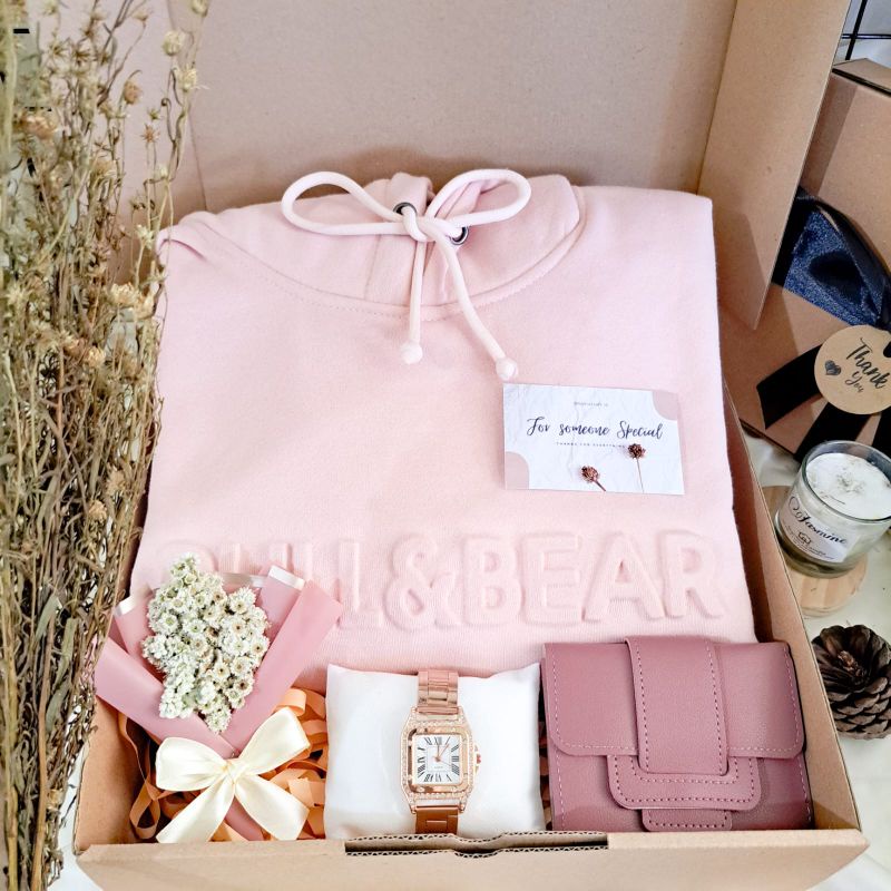 Jual Hampers Sweater Hoodie Gift Box Girly Cewek Kado Ulang Tahyn ...