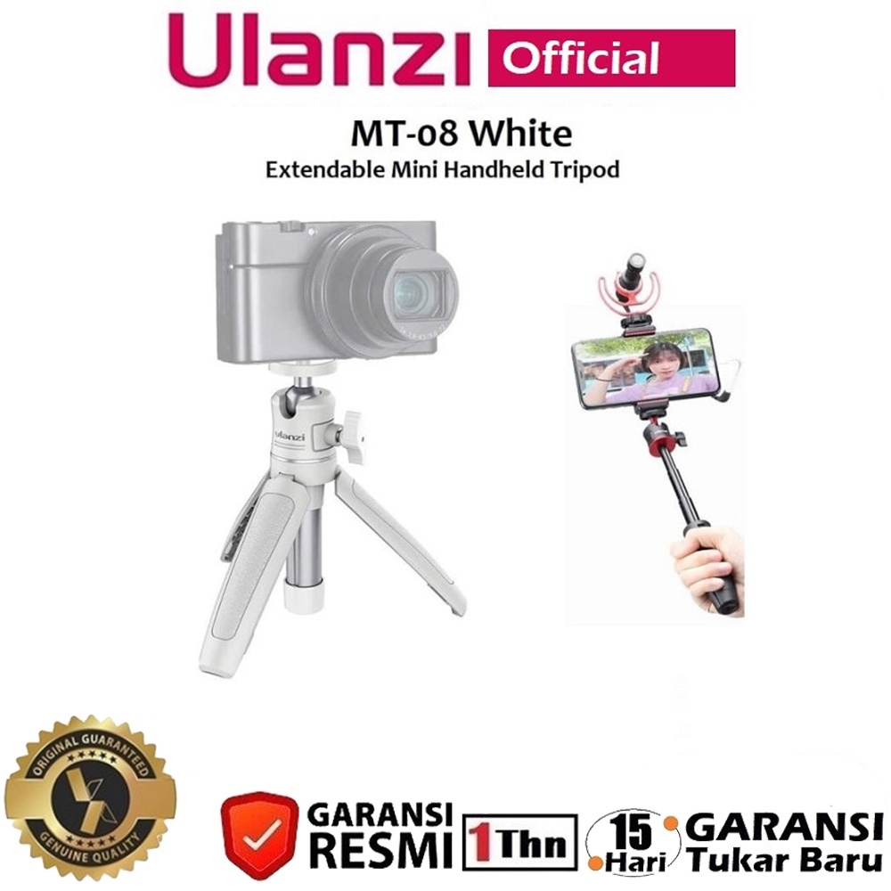 Jual Ulanzi MT-08 White Extendable Mini Tripod for Smartphone Camera ...
