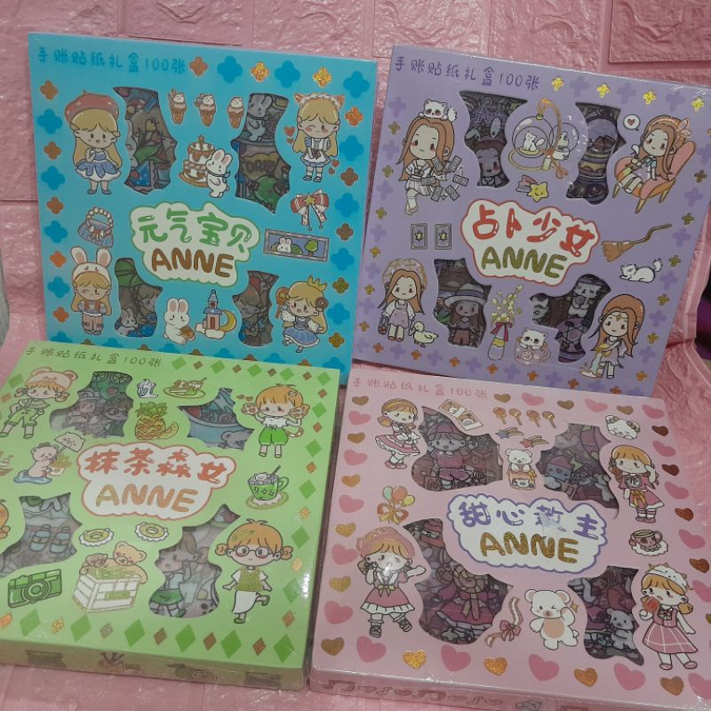 Jual Stiker Viral momo, Anne isi 100 lembar/box karakter lucu ...