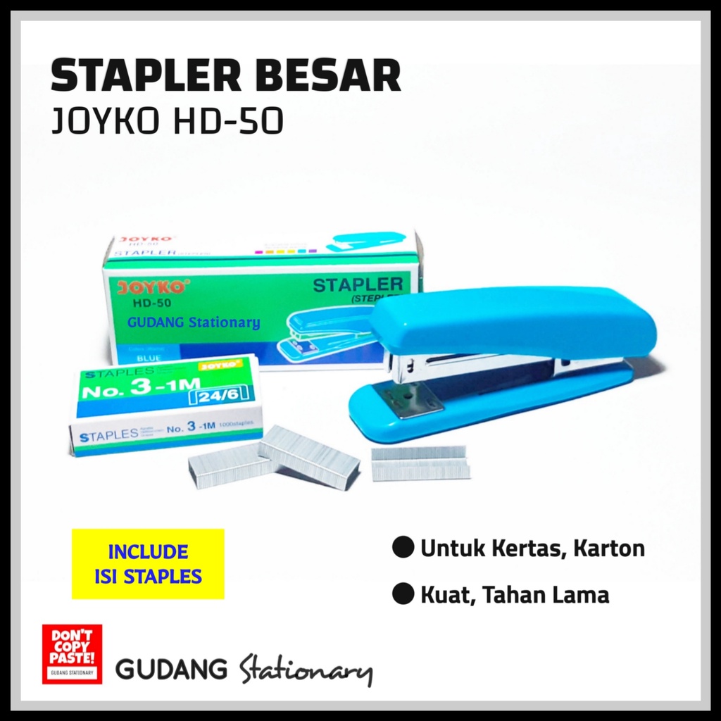 Jual Stapler Besar HD-50 JOYKO + Isi 1 Pcs | Shopee Indonesia